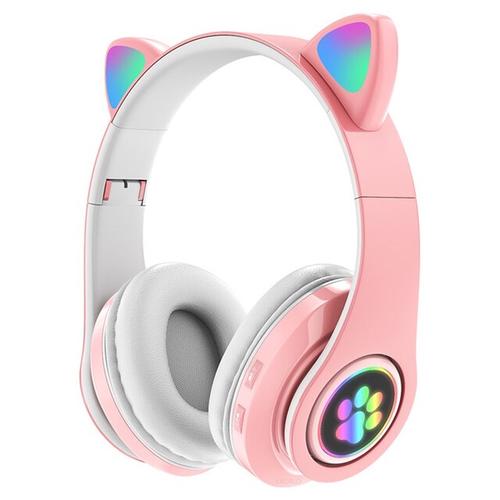 Jual Headset Anak Motif Kuping Kucing Handphone Bluetooth LED On Bass ...