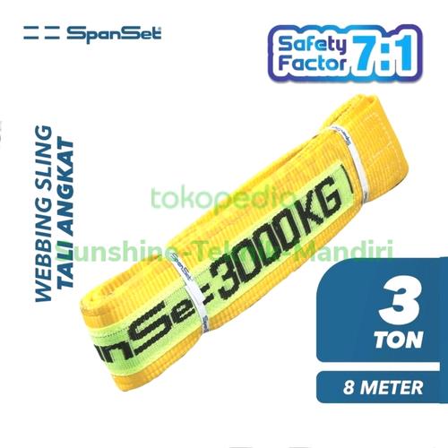 Jual Spanset Webbing Sling Cap. 3 Ton x 8 Meter - Jakarta Pusat ...