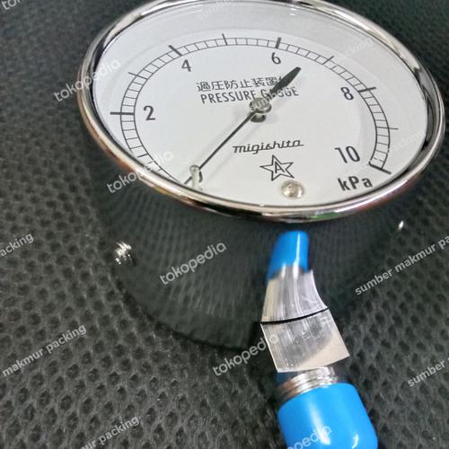 Jual pressure gauge migishita 10 Kpa size 4 inch drat 3/8 npt full stainles - Jakarta Barat ...