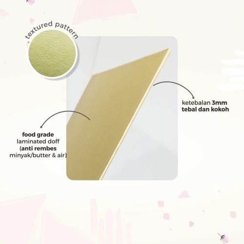 Jual Tatakan Kue NICOLE PACK KOTAK EMAS / Alas Kue Gold - 18cm x 18cm ...