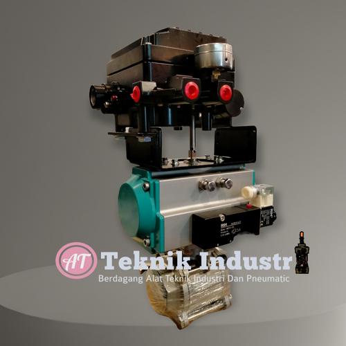 Jual Positioner Pneumatic Water Actuator Ball Valve 1 1/2 inch - Non ...