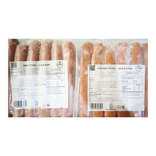 Jual El Primo Sosis Sapi 1kg Beef Picnic - Chicken Picnic - Sausage ...