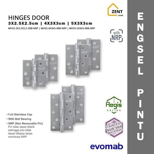 Promo evomab Engsel Pintu Tebal Stainless SUS 304 Non Removable Pin ...