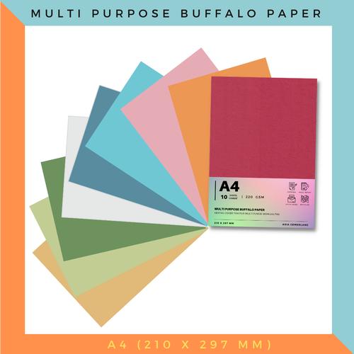 Jual Kertas Karton Cover Buffalo A4 / F4 220 gsm - Merah, A4 - Kota ...