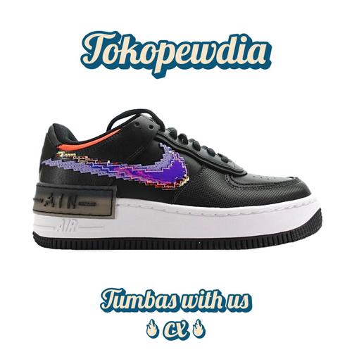 Jual Nike Air Force 1 Shadow SE Pixel Swoosh Black - Jakarta Selatan ...