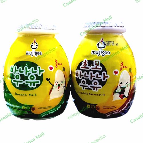 Jual Mujigae Milk Botol Susu Korea - Choco Banana/Banana [Botol 250ml ...
