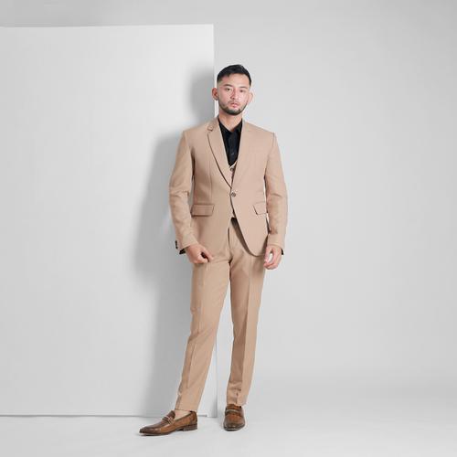 Jual Goldy Outfit Setelan Jas Celana & Rompi Krem - Vente Series - JAS ...