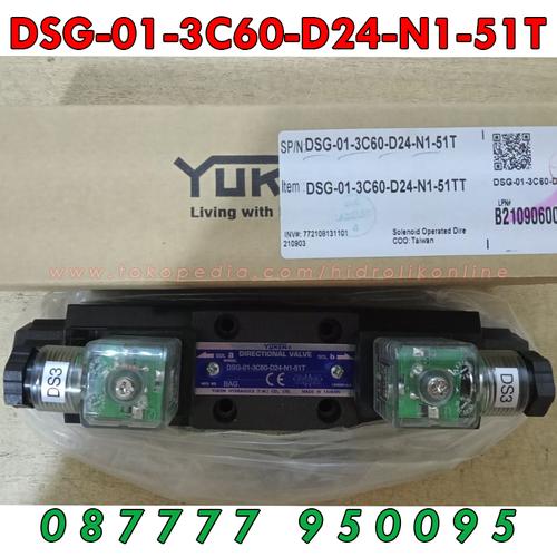 Jual DSG-01-3C60-D24-N1-51T SOLENOID VALVE YUKEN TAIWAN DSG 01 - Jakarta Barat - Hidrolik ...