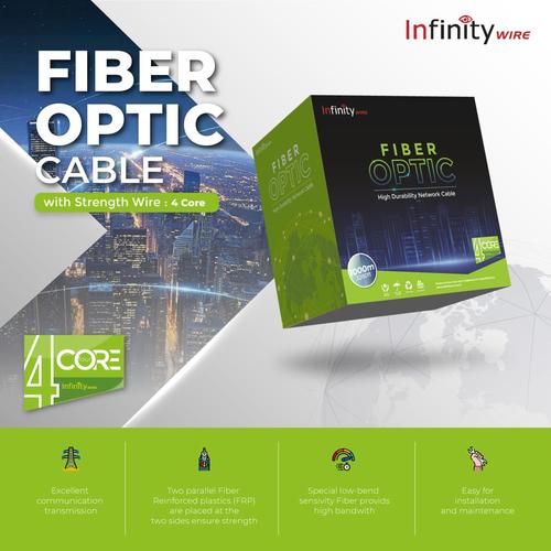 Jual Infinity Kabel Fiber Optic 4 Core Panjang 1000 Meter - Kota ...