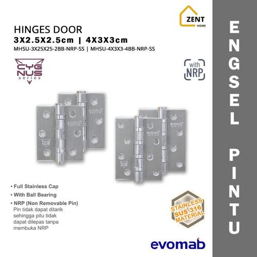 Promo evomab Engsel Pintu Stainless SUS 316 Hinges Door Non Removable ...