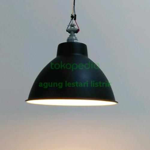 Jual kap lampu gantung industri diameter 30cm + fiting gantung wd E27 - Jakarta Barat - agung ...