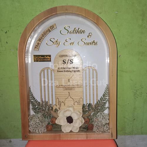 Jual frame mahar kubah/bingkai pernikahan/frame wedding/frame nikahan ...