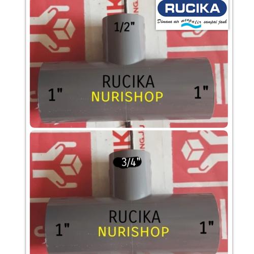 Jual Tee 1" x 1/2" inch 1" x 3/4" inch AW RUCIKA Reducer verlop vlok Tee - 1" x 1/2" - Kota ...