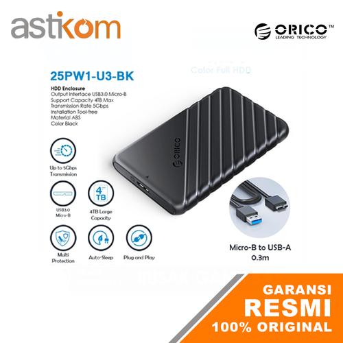 Jual SSD/HDD Enclosure Orico 2.5" USB 3.0 SATA III 25PW1-U3 - Hitam ...