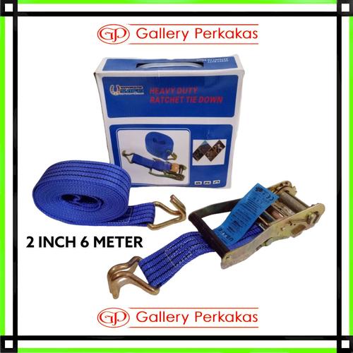 Jual Tali pengikat Barang Ratchet tie down Webbing belt 2"× 6 8 10 M ...