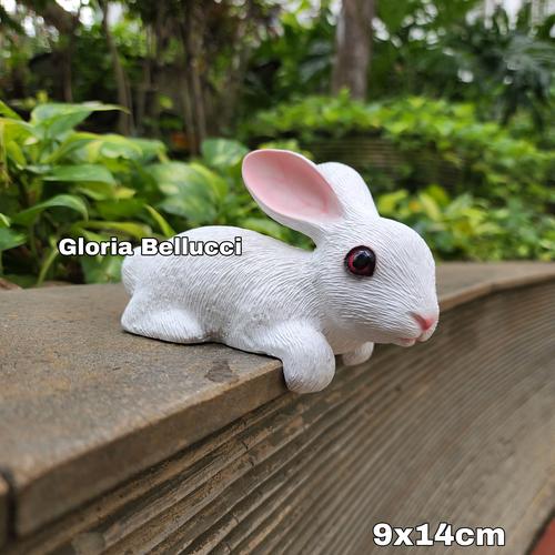 Jual patung kelinci putih pajangan rabbit dekorasi pinggir tepi rak ...