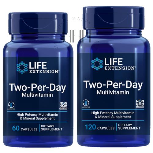 Jual Life Extension Two-Per-Day Multivitamin - 60 & 120 Capsules - 120 ...