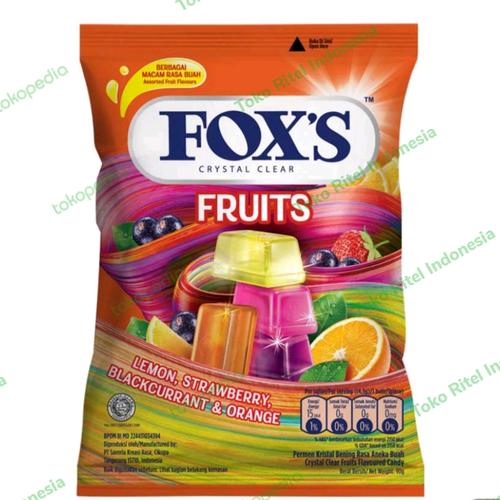 Jual FOX Crystal Clear Fruits 90gr (Isi 50pcs)/Permen Fox Berries Pak ...