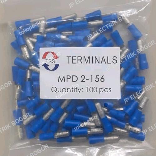 Jual Kabel Skun Male 2.5mm Bulat Peluru MPD2 - 156 Biru - Kab. Bogor - JP ELECTRIK BOGOR | Tokopedia
