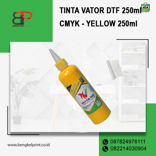 Jual TINTA VATOR INK KHUSUS UNTUK DTF 250ML CMYK - Kuning - Kab ...