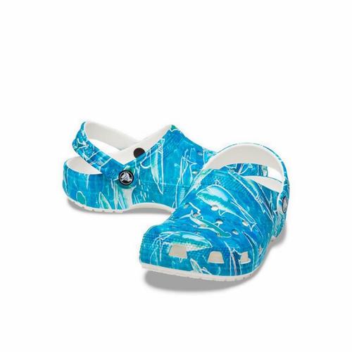 Jual Crocs Classic Pool Party Clog Kids - Shark/Ocean - Jakarta Barat ...