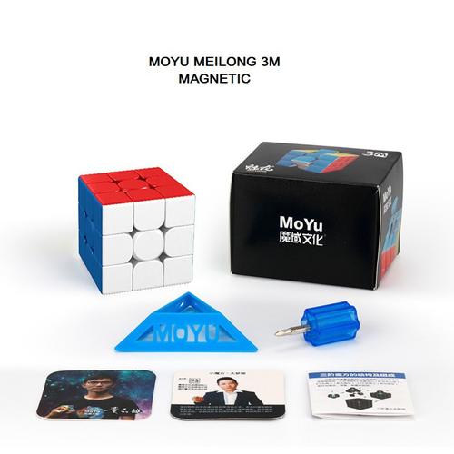 Jual Rubik 3x3 Magnetik Moyu MEILONG 3M Sticker less - Rubik 3x3 ...