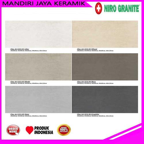 Jual Niro Granite Clay Art GCA Series 60x120 Matt Kw 1 - GCA 01 Lilac ...