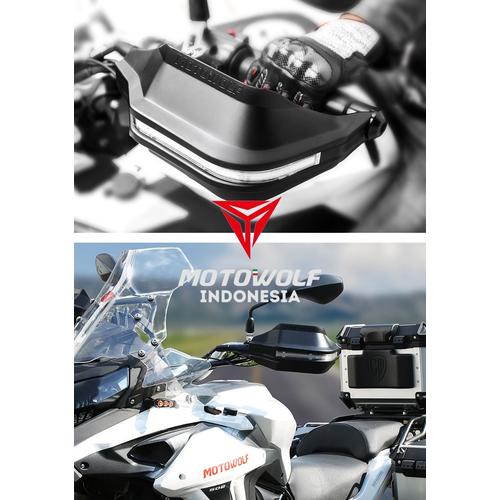 Jual MOTOWOLF Hand Guard Handguard Dengan LED Sein Pelindung Tangan ...