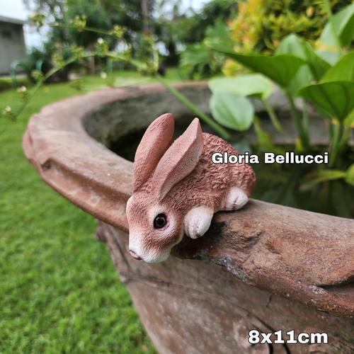 Jual patung kelinci tepi pajangan rabbit pinggir ambalan kolam decor ...