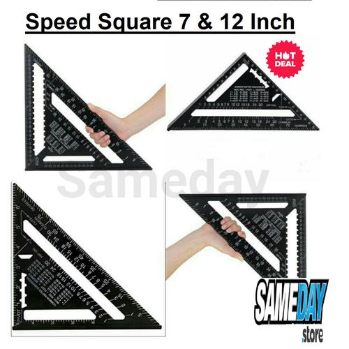 Jual Speed Square 7 inch Penggaris Segitiga Siku Sudut Woodworking - 12 ...