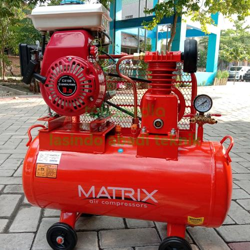 Jual kompresor 1/4 hp matrix + mesin penggerak general cx100 3 hp ...