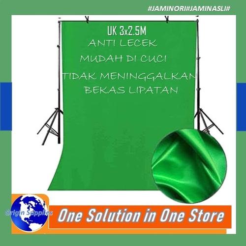 Jual Backgound Kain Foto Hijau Polos Green Screen Backdrop Studio Layar ...