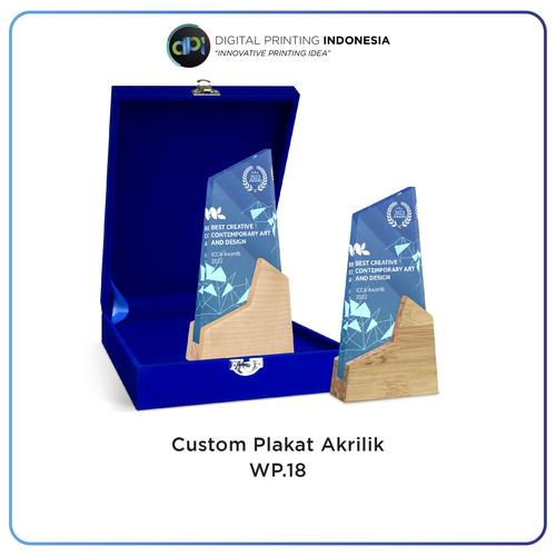 Jual Plakat Akrilik Kayu Custom Free Box Bludru - Plakat Kayu WP.18 ...