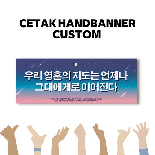 Jual [30x10 cm] Cetak Custom HandBanner Hand Banner Freebies KPOP Idol ...