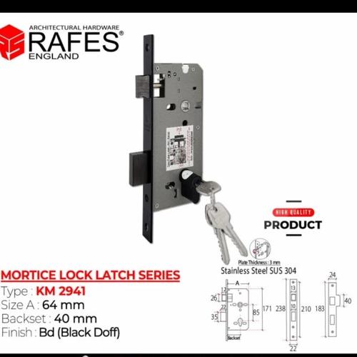 Jual BADAN KUNCI/BODY KUNCI/MORTICE LOCK LATCH 2941 RAFES - Jakarta ...
