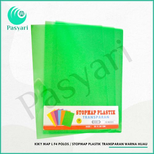 Jual Kiky Map L F4 Polos / StopMap Plastik Transparan Warna Hijau ...