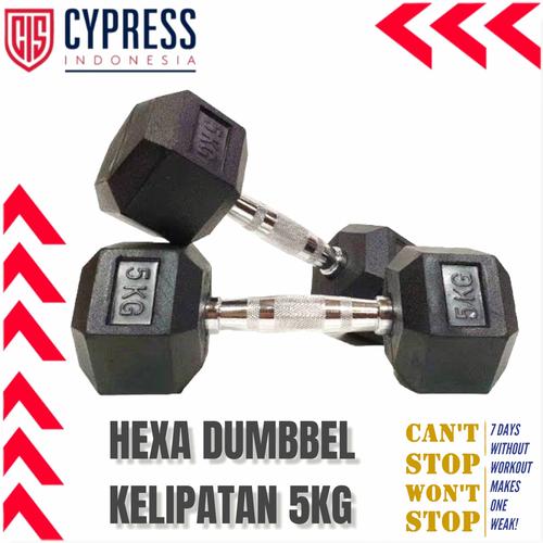 Jual Hexa Dumbbell 5kg Increment - 5kg - Jakarta Barat - Cypress Indonesia | Tokopedia