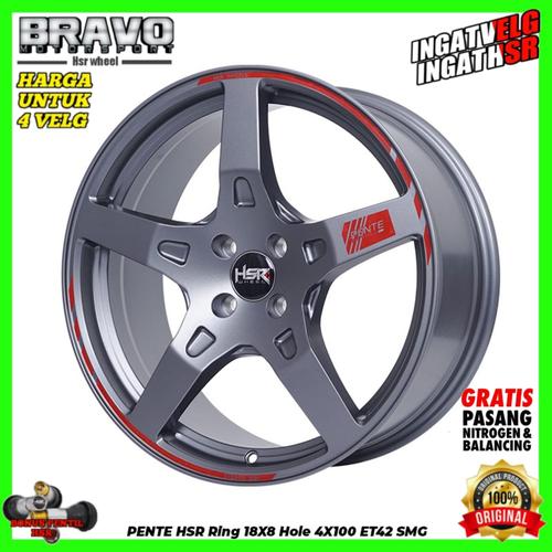 Jual Velg Mobil Ring 18 HSR PENTE velg Racing r18 pcd 4x100 raize rocky dll - Jakarta Timur ...