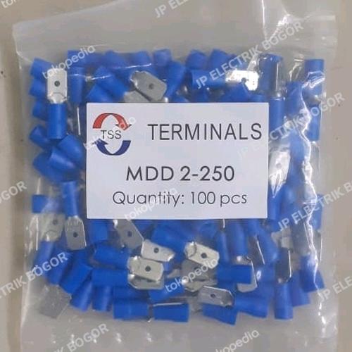 Jual Kabel Skun Male 2.5mm Gepeng Skun Kabel MDD2 - 250 Biru - Kab. Bogor - JP ELECTRIK BOGOR ...