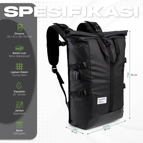 Jual Ransel Traveling Waterproof Kapasitas 30 liter Tahan Sobek Kuat ...