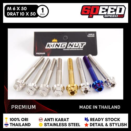 Jual Baut M 6 x 50 Drat 10 x 50 Premium King Nut Stainless Probolt ...