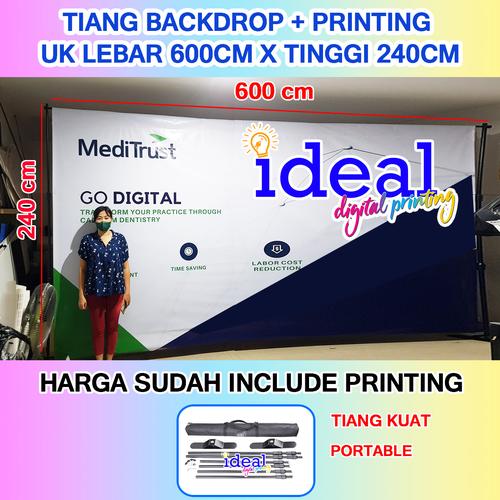 Jual Jumbo Banner stand portable include printing L 600cm x T 240cm ...