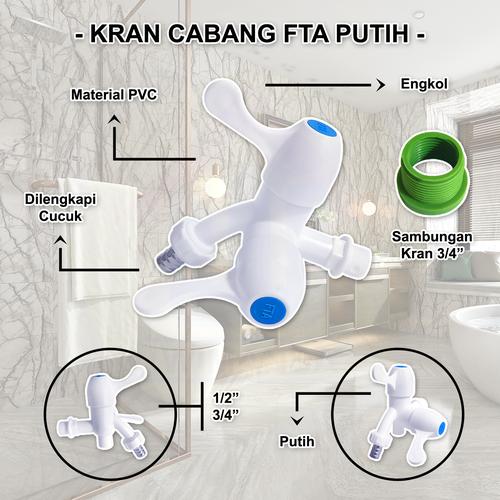 Jual KRAN CABANG ENGKOL PVC PUTIH FTA - KRAN TAMAN - Kota Surabaya ...