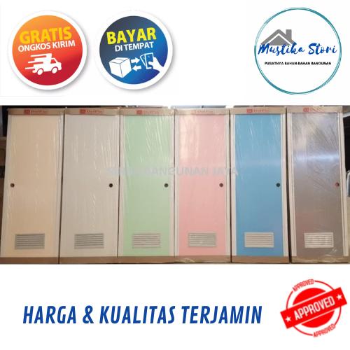 Jual Pintu PVC / Pintu Kamar Mandi PVC / Pintu PVC Jalosi - Biru Muda ...