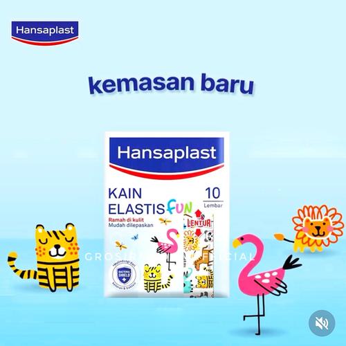 Jual HANSAPLAST PLESTER FUN ANIMALS KAIN ELASTIS - MENUTUPI LUKA SI ...