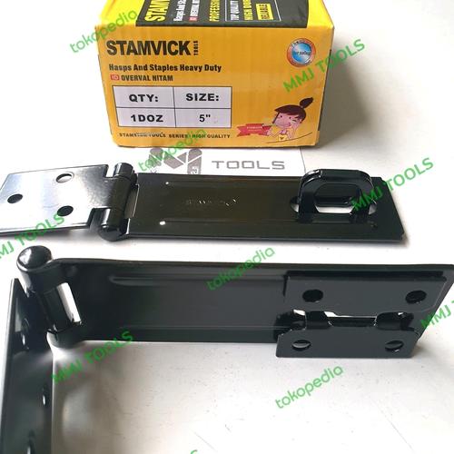 Jual Overval STAMVICK 5" Hitam Tebal - STAMVICK Cantolan Gembok Hitam ...