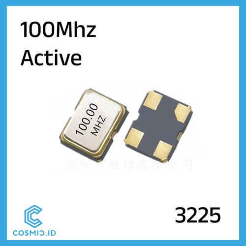 Jual Crystal 100MHz active 4 pin Xtal 100 Mhz aktif 4pin SMD 3225 - Kab ...