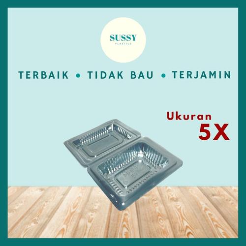 Jual PLASTIK MIKA KUE UKURAN 5X ISI 100 PCS / MIKA KOTAK MAKANAN/ MIKA ...