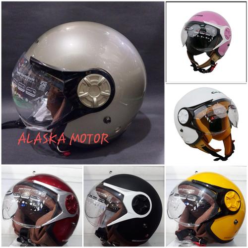 Jual HELM CARGLOSS YRH HIJAB MILK SHAKE PINK | HALF FACE - Cokelat, All Size - Kab. Bekasi ...
