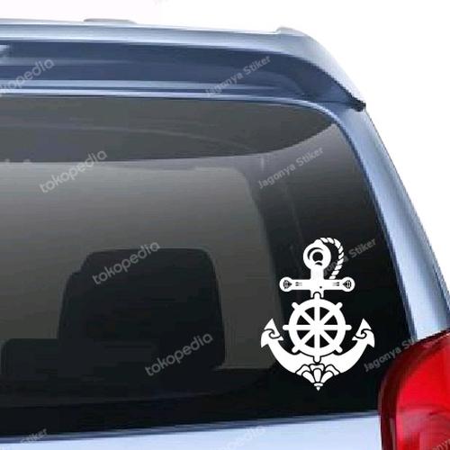 Promo Sticker Jangkar Kaca Mobil Decal Stiker New Keren - Putih, T ...